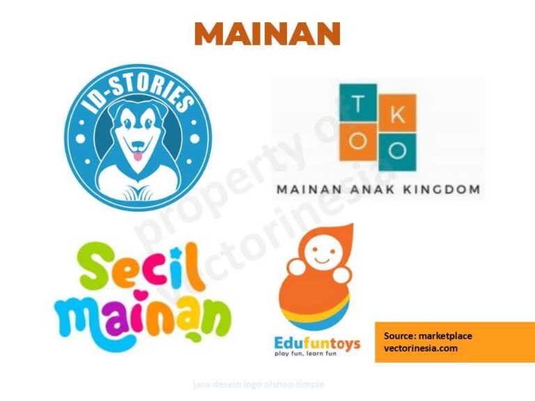 28 Contoh Logo Olshop Simple dan Keren, Dipake Toko Beneran